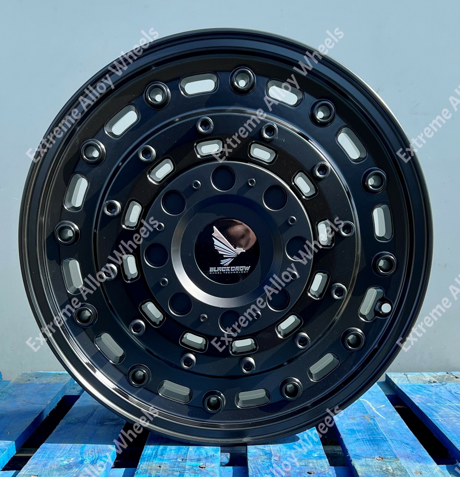 16" Black Swamper Alloy Wheels Fits Ford Transit Custom Sport High Load ...