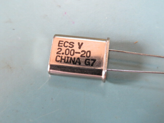 ECS INC ECS-20-20-1 Qty of 40 per Lot 2MHz ±30ppm Crystal 20pF 500 Ohms ...