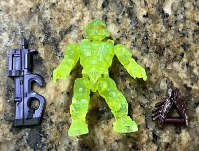 Halo Mega Bloks Translucent Lime UNSC Spartan Minifigure | eBay