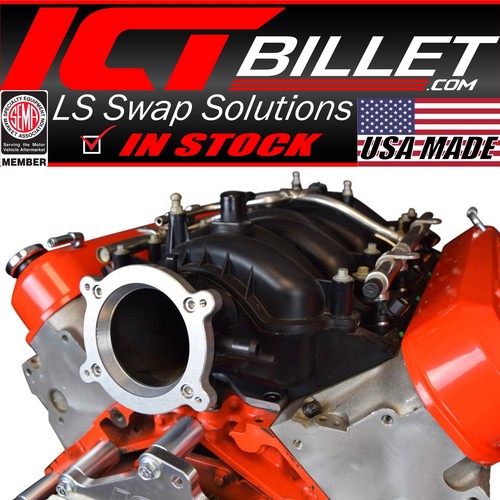 LS4 Intake Manifold to LS3 DBW Throttle Body - Adapter Plate LS 4 Bolt ...