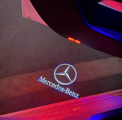 2x Car Door LED Projector Welcome Light For Mercede s E GLC GLA GLB ...