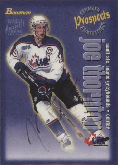 1997-98 Bowman CHL - Autographs Joe Thornton #125 (AU) for sale online ...