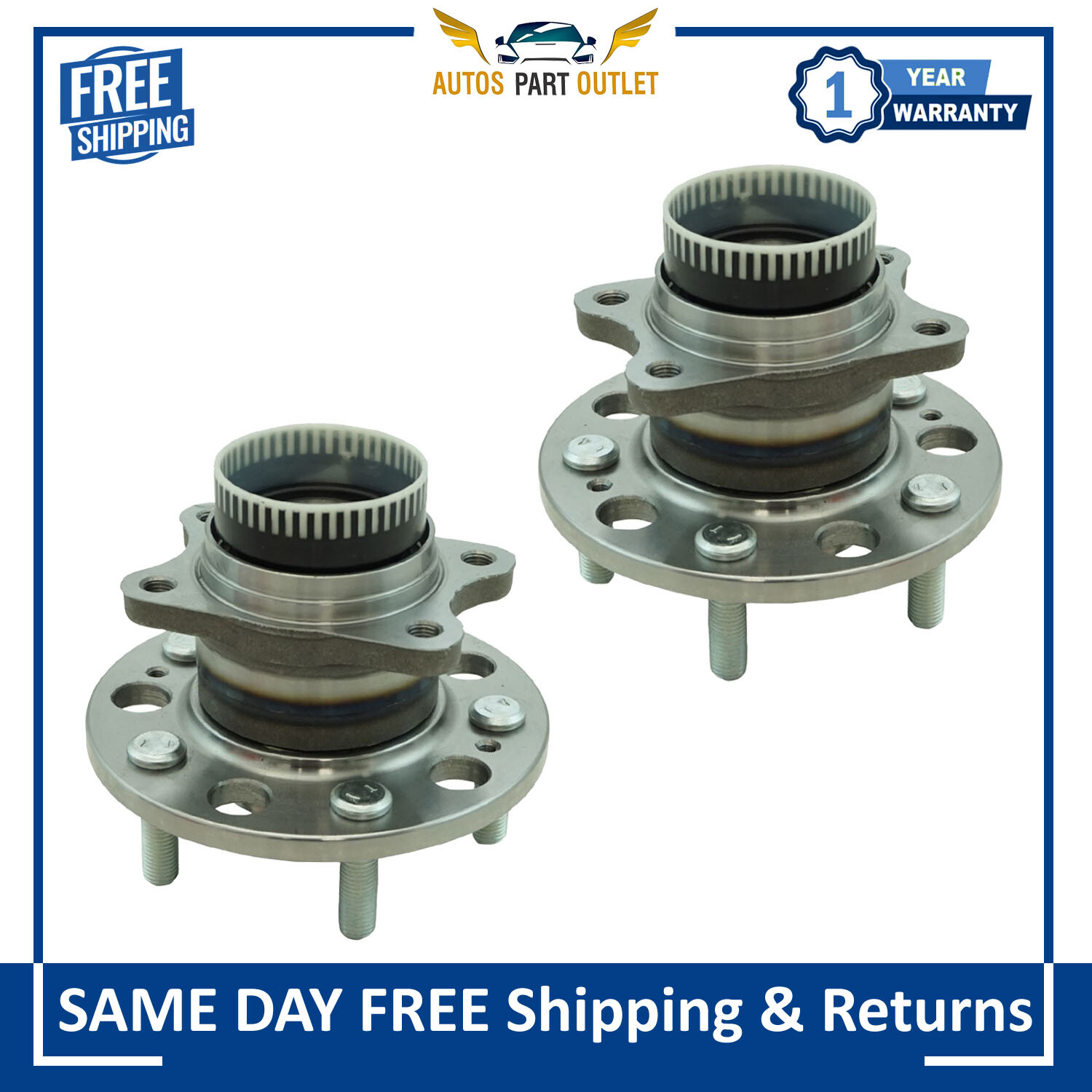 New Rear Wheel Bearing & Hub Assembly For 2008-2016 Hyundai Azera Kia ...