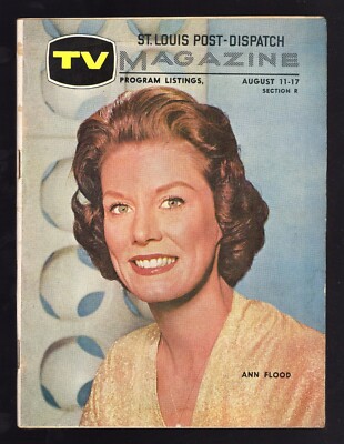 1963 ST LOUIS POST DISPATCH TV GUIDE ANN FLOOD THE EDGE OF NIGHT SOAP OPERA | eBay