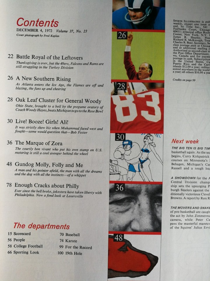 Sports Illustrated December 4, 1972 Steve Spurrier San Francisco 49ers ...