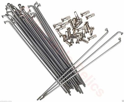 Bicycle Spoke x10 Vintage Galvanized Steel Spokes Silver 300 by Raleigh ...