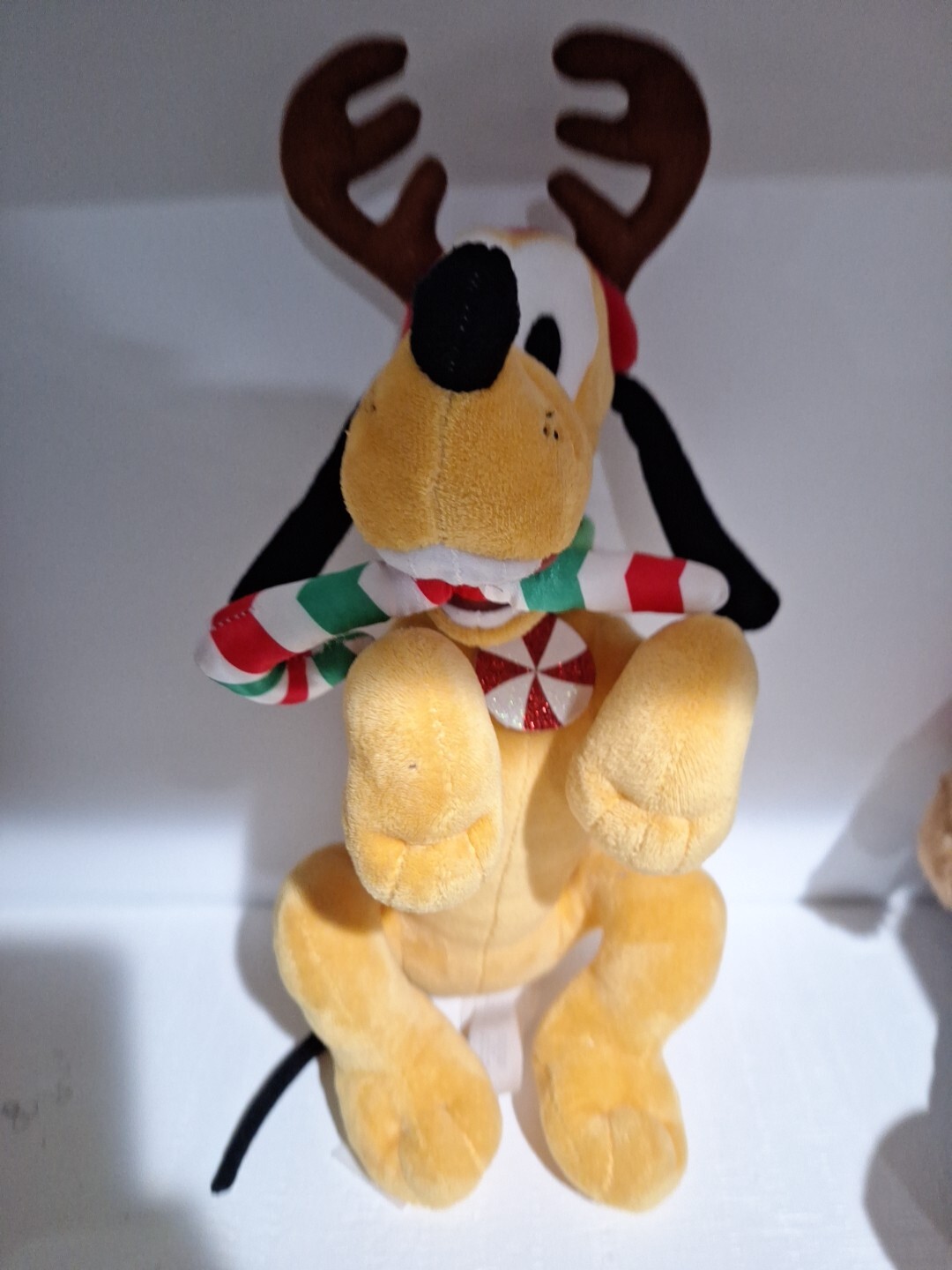 Disney Store Pluto Christmas Candy Cane Plush Soft Toy 32cm Xmas Rare ...