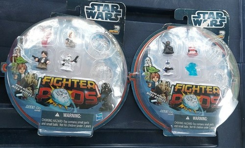 Hasbro STAR WARS FIGHTER PODS Series 2 LOT OF 2 with Darth Vader & Yoda ...