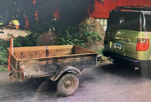 Vintage 1950s Utility Garden Military Farm Trailer Hot Rod Car Truck ...
