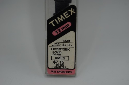 Timex 12mm Lizard Grain Leather Vintage Ladies Watch Band NOS | eBay