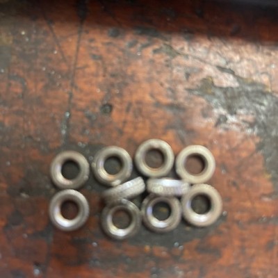 BRAND NEW 10Pcs Presta Valve Core Lock Ring Nut Presta Valve Cylinder ...