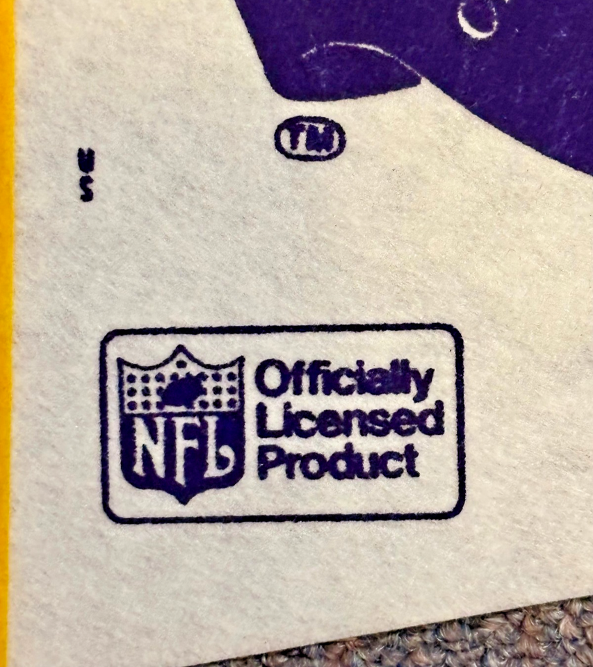 Vintage Early 80's - Minnesota Vikings - Authentic NFL 29" Pennant/Flag ...
