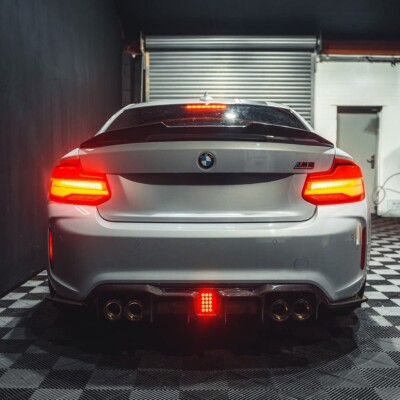 BMW M2 F87/F87C Carbon Fibre DTM F1 Brake Light Rear Diffuser ...