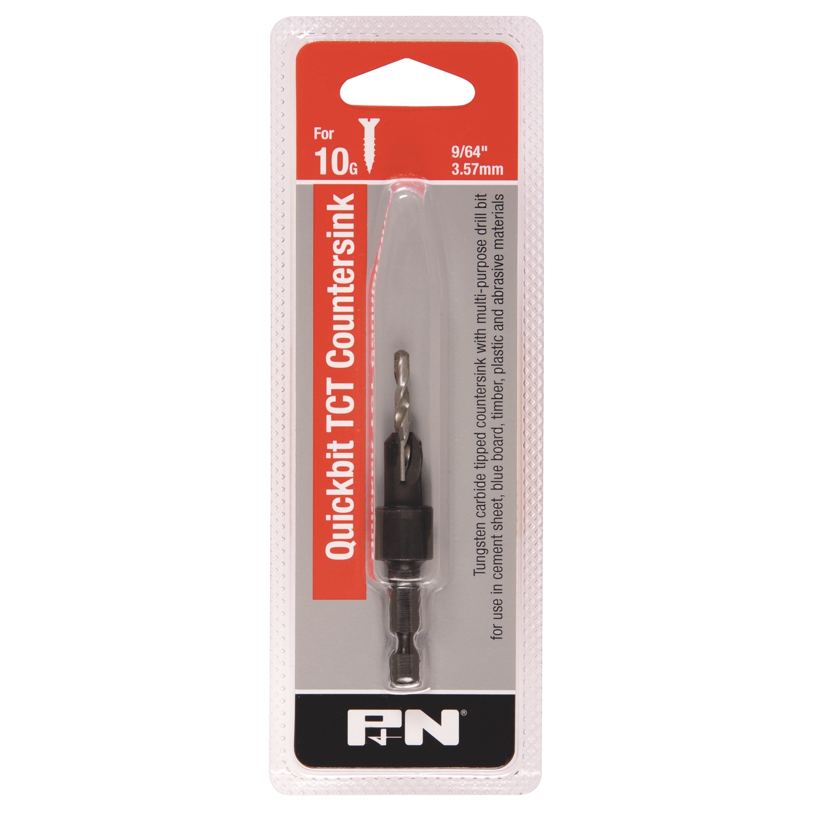 P&N QUICKBIT TCT COUNTERSINK WITH MULTIPURPOSE DRILL BIT - 10G, 12G Or ...