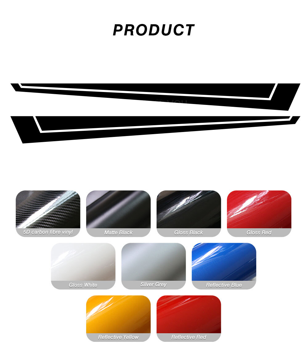 Side Graphics Raccing Stripe Decals Kit For Toyota Rav4 XA40 XA50 2012 ...