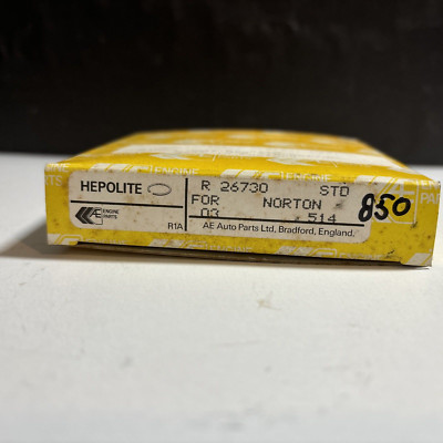 NOS 06-7958 Hepolite 26730 Piston Rings STD 77mm Norton 850 Commando ...