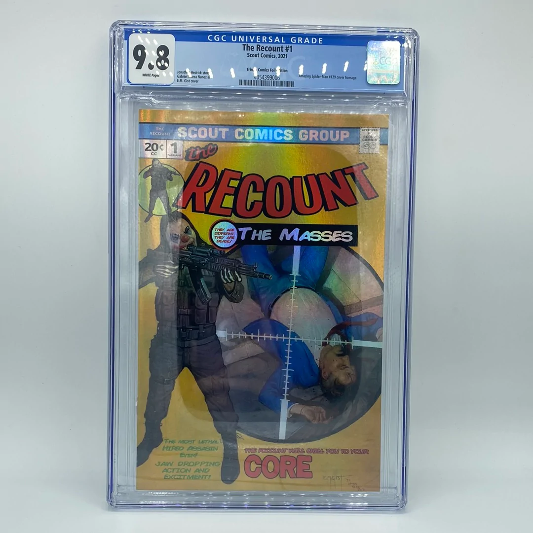 CGC Graded - The Recount #1 - Amazing Spiderman 129 Homage Holofoil ...