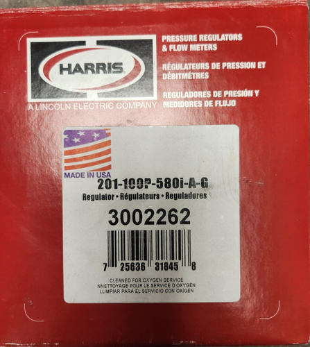 Harris 3002262 NITROGEN REGULATOR 201-100P-580I-A-G, Qty.1 | eBay