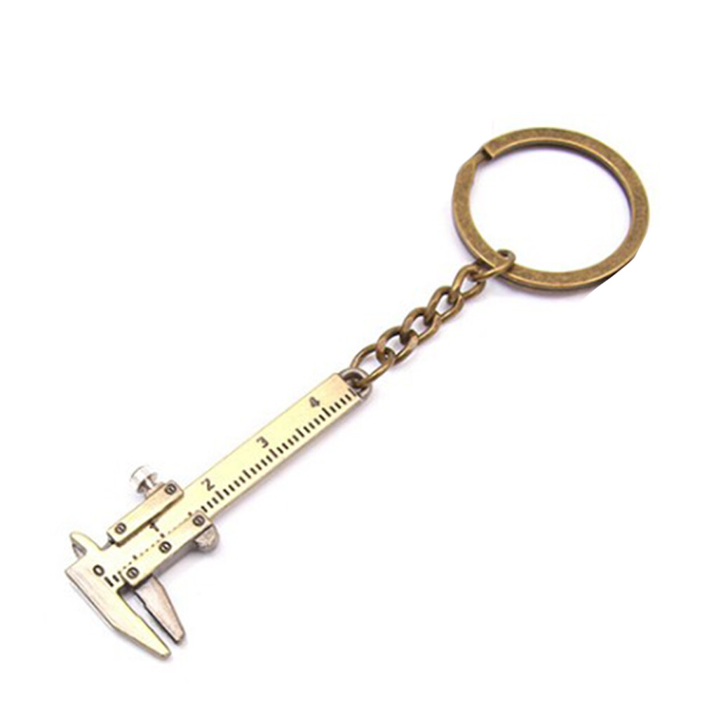 Mini Vernier Caliper Pendant Keyring Slider Slides Tool Chain Useful ...