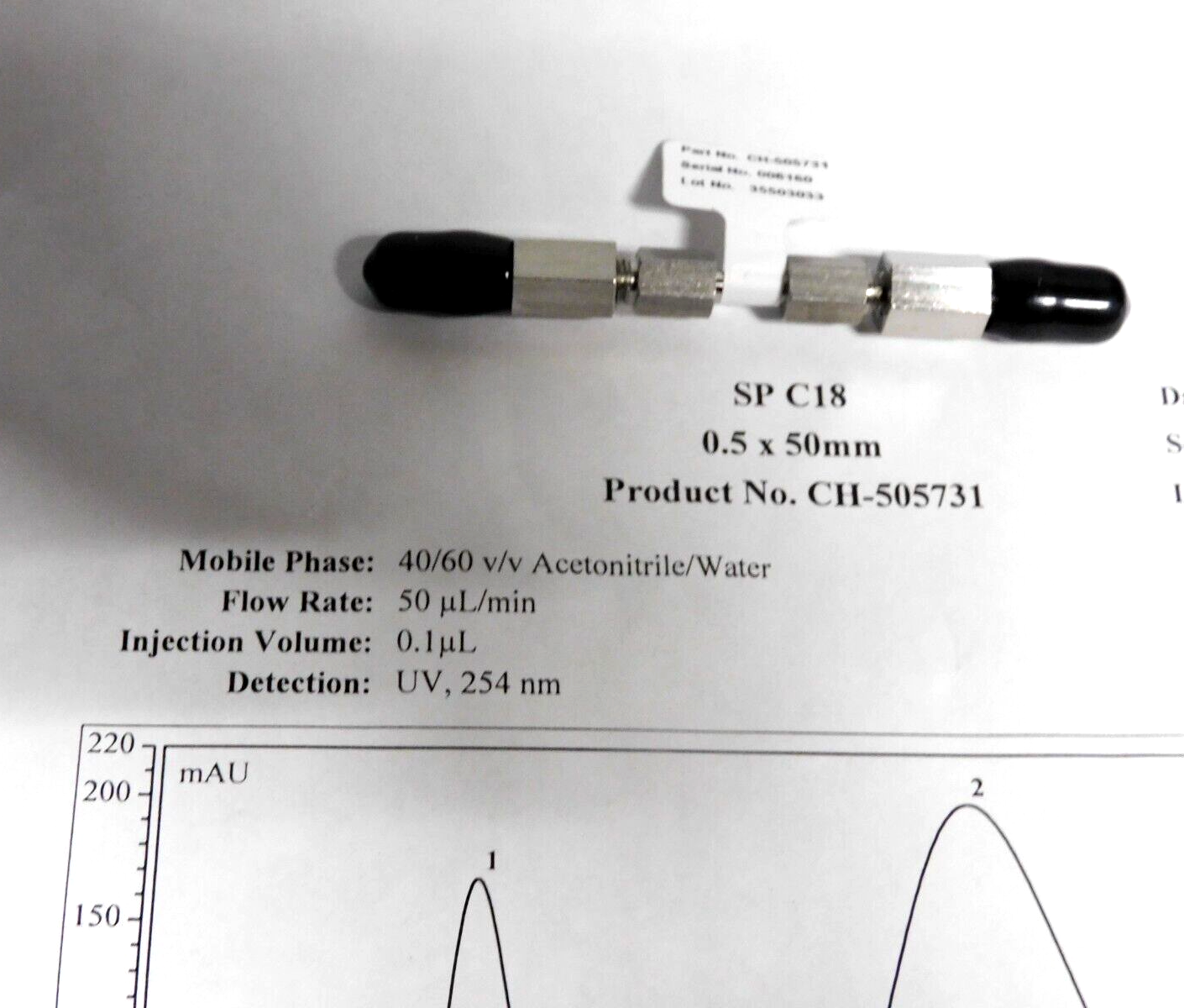 NEW Thermo Scientific 0.5 X 50mm Column SP C18 Cyclone TurboFlow ...