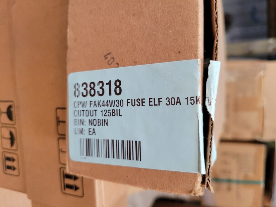 EATON FAK44W30 ELF FUSE 17.2KV DROPOUT CURRENT LIMITING 27KV 30A | eBay