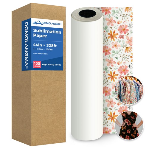100g 44" x 328´ 3" Core High Tacky / Sticky Sublimation Transfer Iron ...