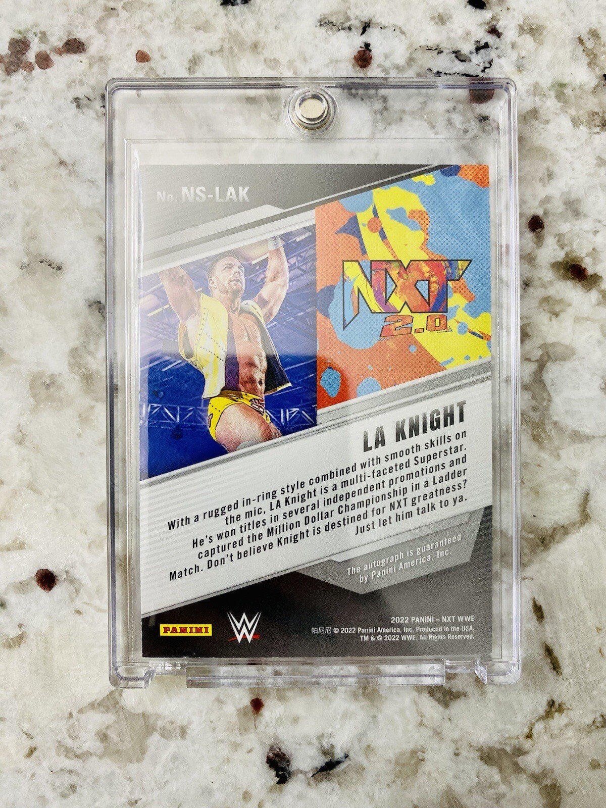 2022 Panini NXT WWE LA KNIGHT On-Card Autograph Signatures Auto NXT 2.0 ...