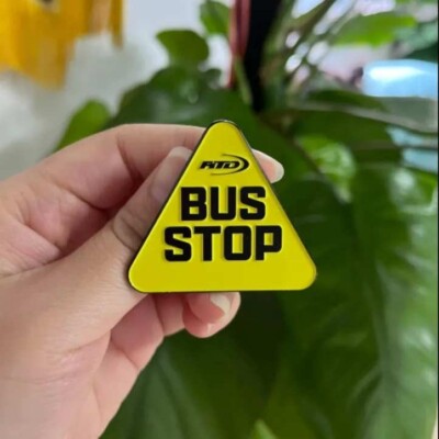 RTD Bus Stop Sign Enamel Pin, RTD Bus Los Angeles, SCRTD LAMTA MTA Los ...