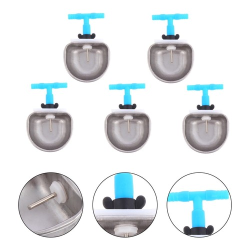 5 PCS Drinking Waterer for Rabbit Animal Bowl Automatic Feeder Drinker ...
