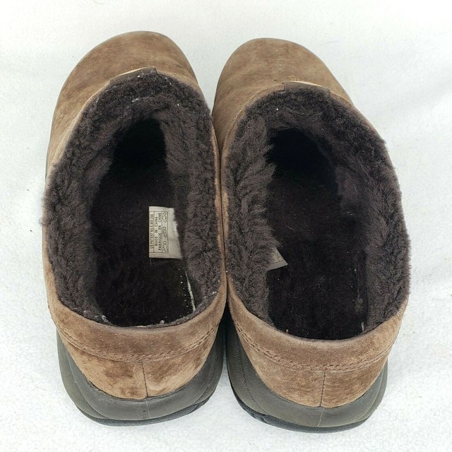 Merrell Size 8 Primo Chill Chocolate Suede Slides Clogs Sherpa Women's ...