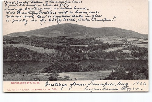 Kearsarge Mountain New Hampshire NH UDB Postcard Vtg Unposted | eBay