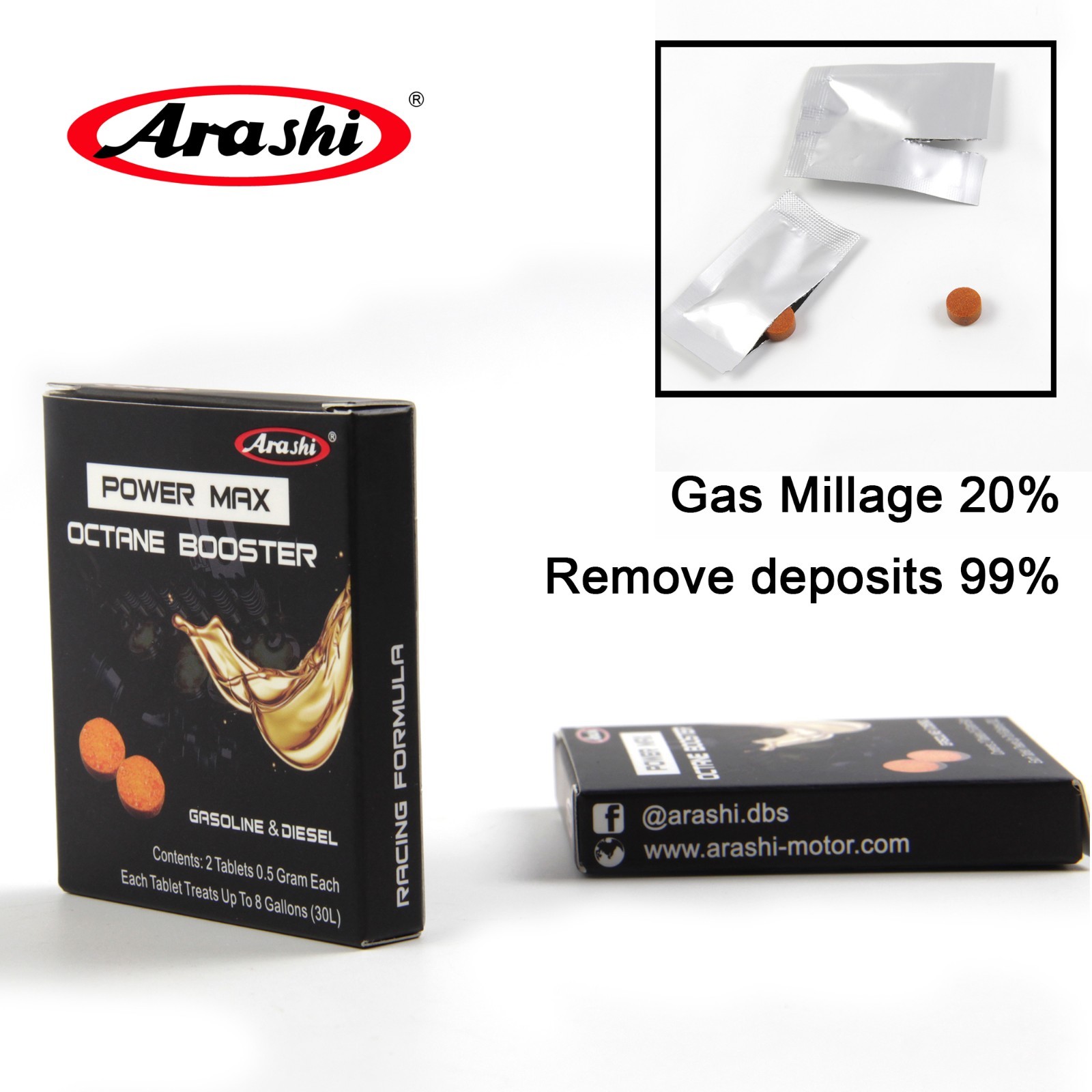 Arashi Power Max Octane Booster For Yamaha YZF R1 R1M R1S RN32 R6 / TDM ...