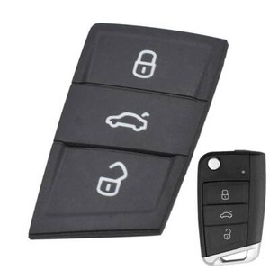 Replacement Pad For VW Golf For SEAT Ateca Leon Ibiza Remote Key Fob 3 ...