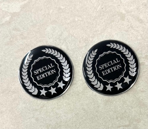 Domed Resin Gel Stickers - SPECIAL EDITION 30mm dia x 2 - Exterior Use ...