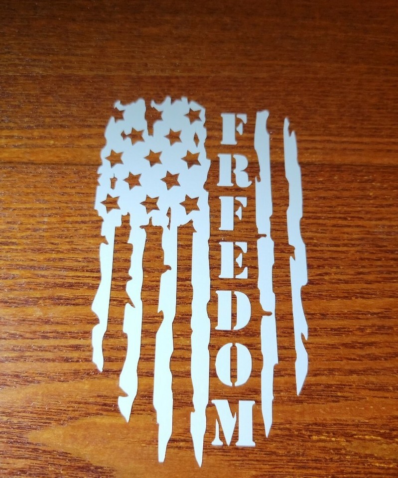 USA Flag Distressed decal sticker vinyl graphic American car truck ...