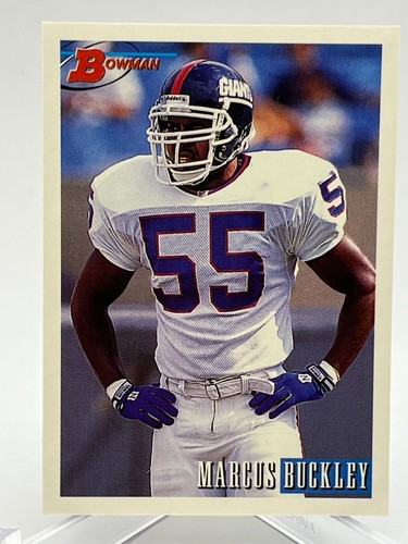 1993 Bowman NFL Football Rookie Card #107 Marcus Buckley LB #55 New ...