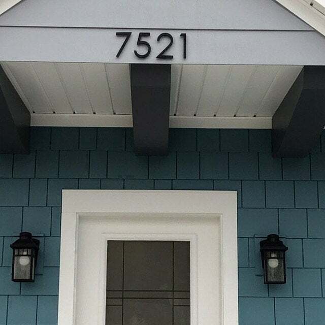 5 inch Modern House Address Numbers Letters, color choices | eBay