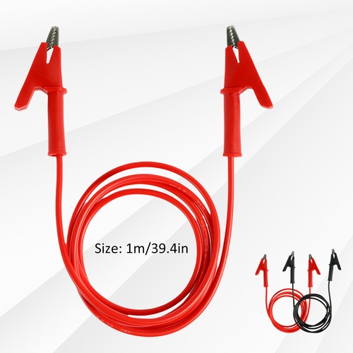 8Pcs Alligator Clip Electrical Test Wires Set 1m/33FT 14 Gauge Jumper ...