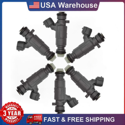6pcs Fuel Injector For 2002-2007 Nissan X-Trail 2.5L L4 FJ751 ...