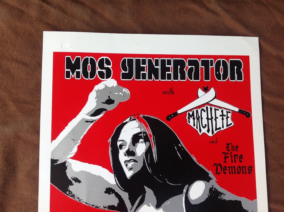 Humbrews Arcata CA Concert Poster, Mos Generator w/Machete & Fire ...