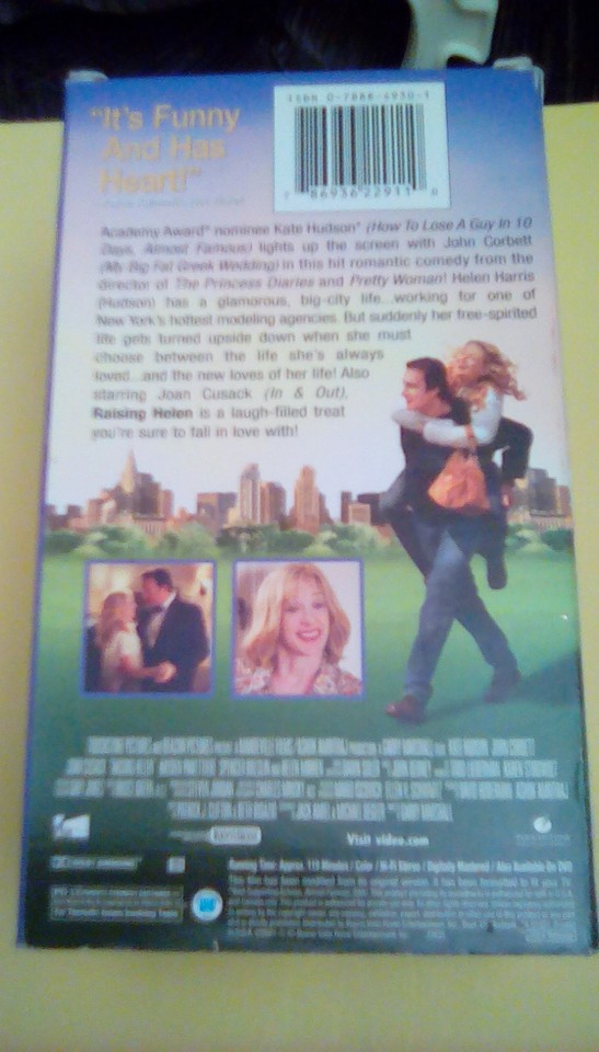 Raising Helen 2004 VHS Kate Hudson John Corbett Joan Cusack Helen ...