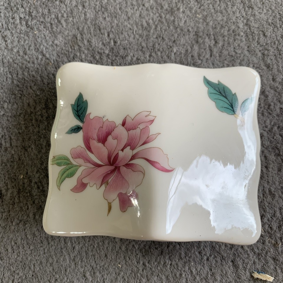 Lenox Small Desk Quartz Clock Pink Flower | eBay