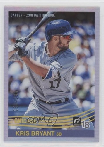 2018 Donruss Retro 1984 Variations Stat Line Career /288 Kris Bryant ...