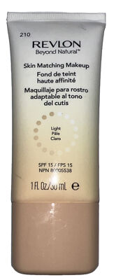 Revlon Beyond Natural Skin Matching Makeup SPF 15 #210 Light (New ...