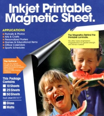 Inkjet Printable Magnet Sheets - MATTE Finish 3/PK | eBay