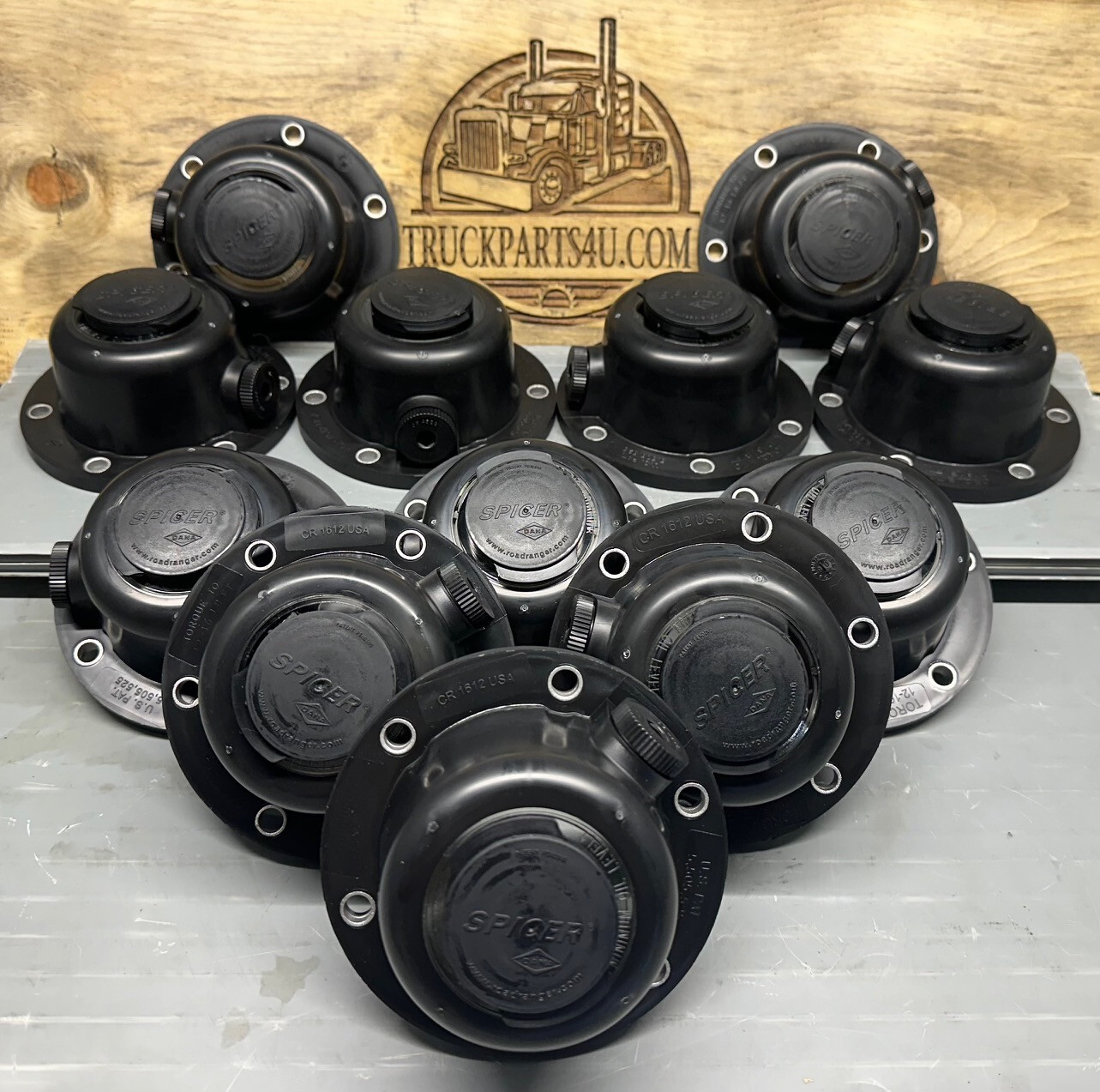 CR1612-BULK SKF Hub Cap & Gasket 12PC Pack | Black | Aftermarket ...