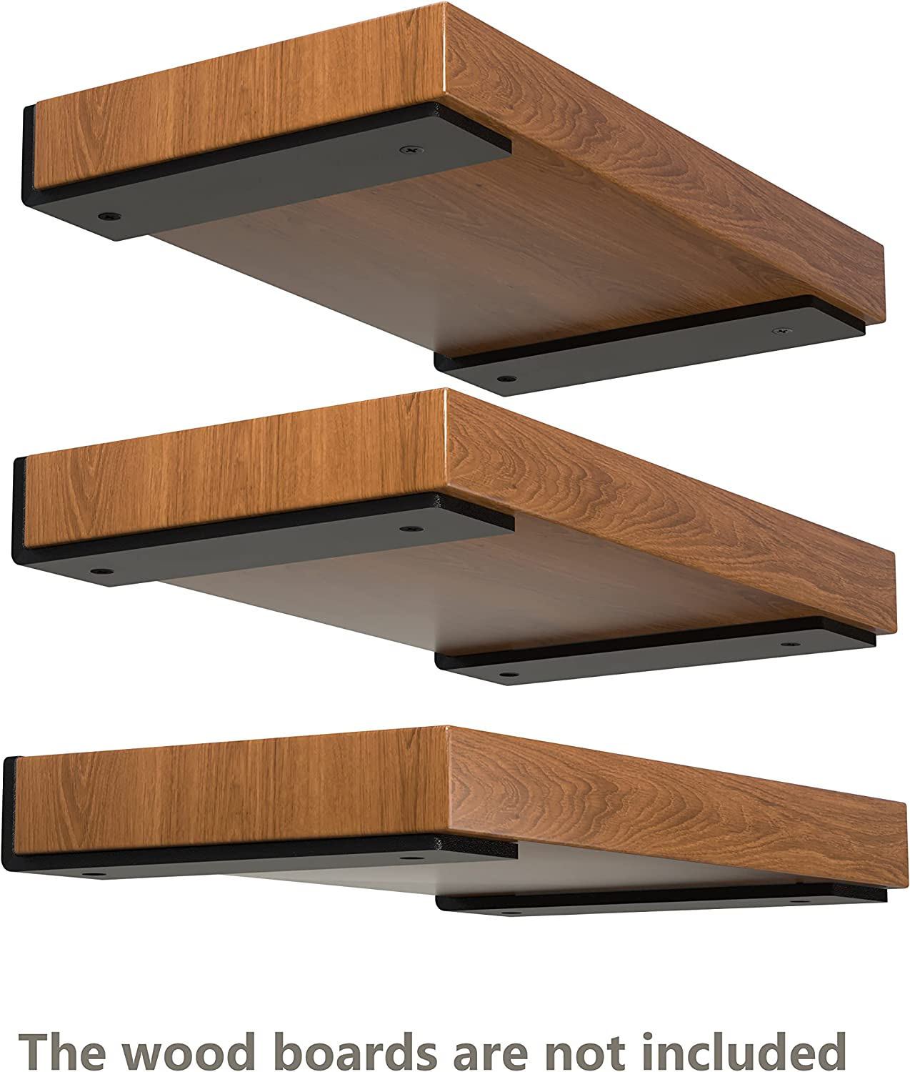 6 Inch Floating Shelf Brackets, Heavy Duty Hidden Bracket for Wall ...