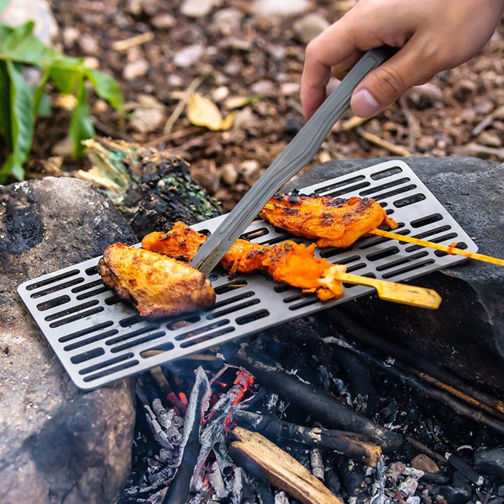 Charcoal Barbecue Grill Light Titanium BBQ Wire Mesh Grate for Outdoor ...