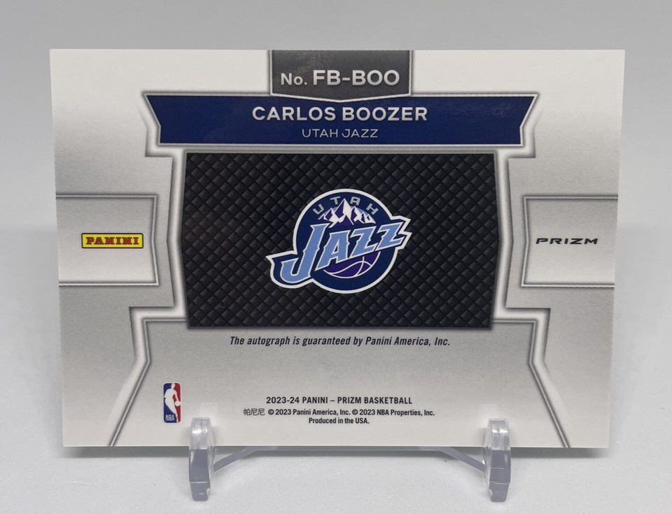 Carlos Boozer 2023-24 Panini Prizm FAST BREAK AUTOGRAPHS #FB-BOO Utah ...