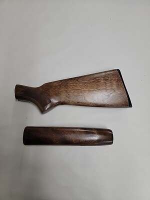 Mossberg 500 12 Gauge Checkered Wooden Stock Set Buttstock & Forearm ...